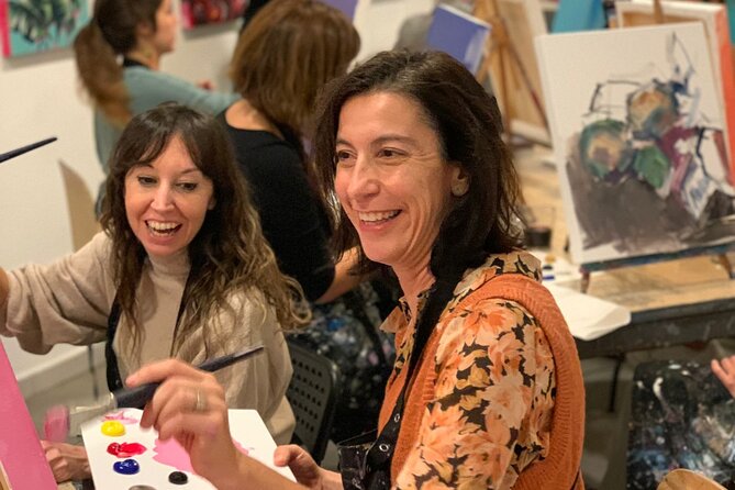 Painting and Wine Class in Our Hip and Casual Barcelona Studio | Travel ...