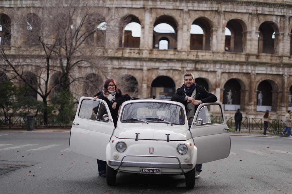 Rome: City Tour in a Retro Fiat 500 With Photo Stops | Travel Buddies