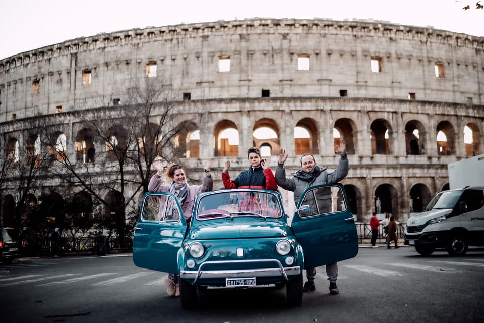 Vintage Fiat 500 Tour in Rome With Professional Photoshoot | Travel Buddies